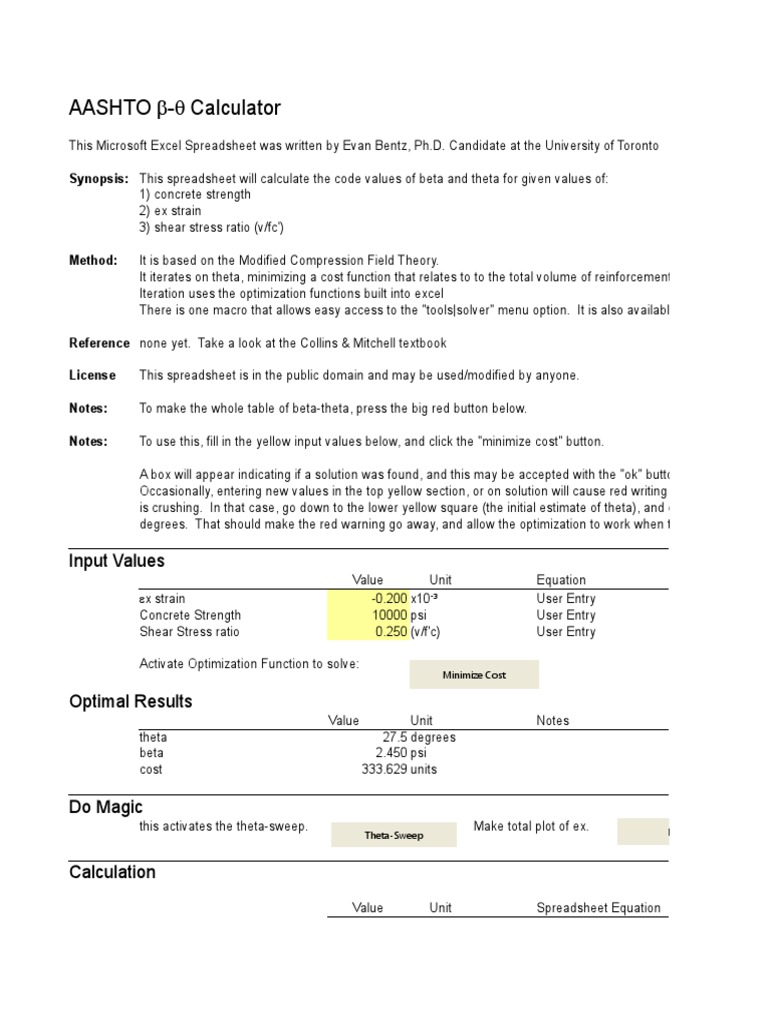 Estribo de Puente | PDF | Microsoft Excel | Mathematical Optimization