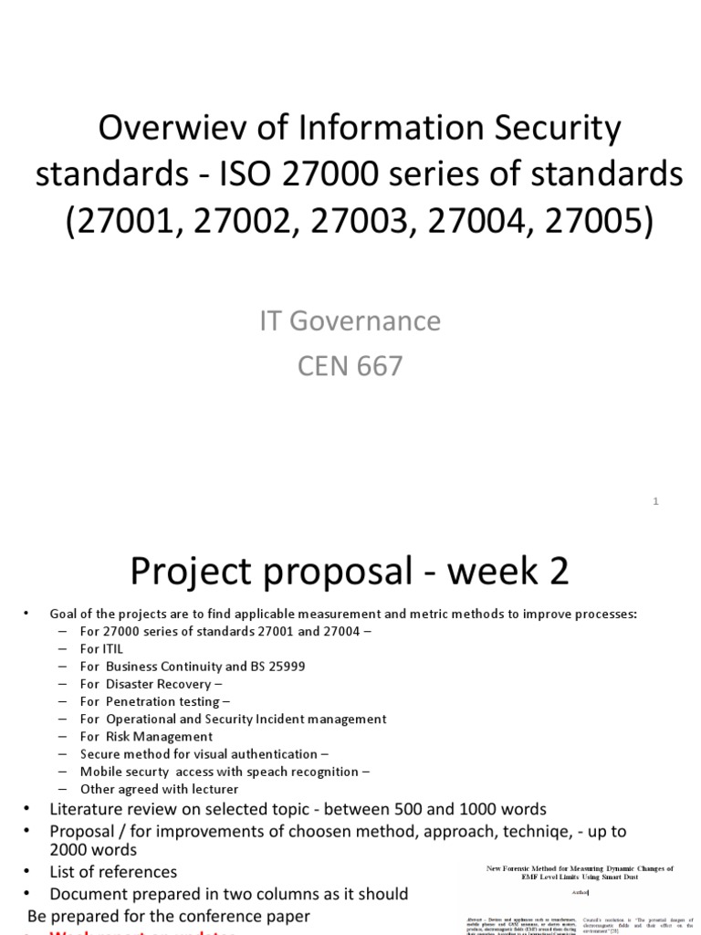 ISO 27000 Series of Standards (27001, 27002, 27003, 27004, 27005) | PDF | Information Security ...