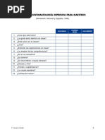 Cuestionario de Depresion Infantil (CDI) | PDF