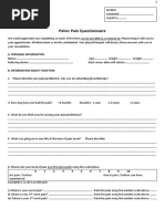 PUF Questionnaire | PDF | Urination | Clinical Medicine