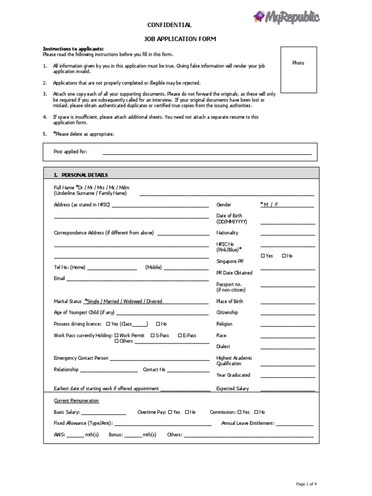 Sample HR Form | PDF | Salary | Employment