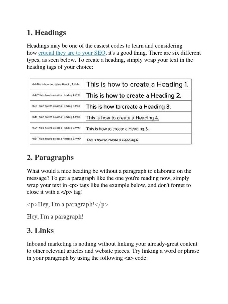 HTML Codes | PDF | Html Element | Html