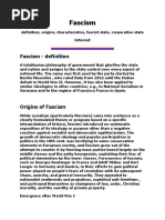Fascism and Totalitarianism Posters Analysis | PDF | Fascism | Benito ...