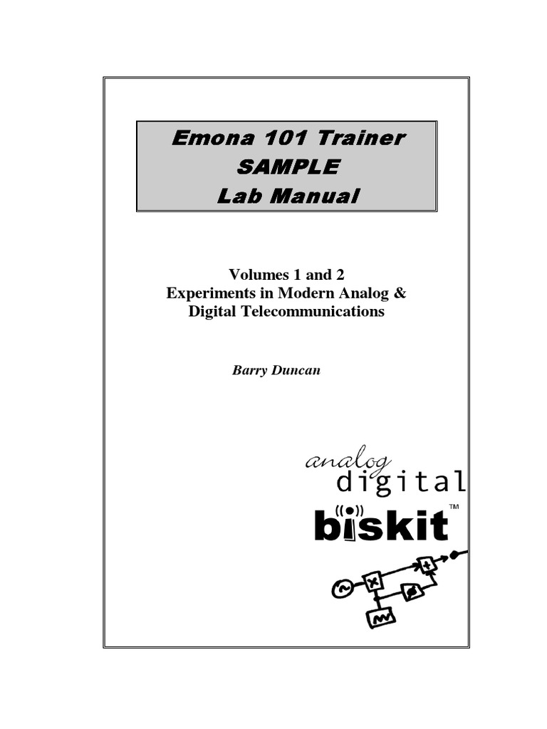 Emona ETT101 SAMPLE LabManual Rev1 | PDF | Sampling (Signal Processing ...