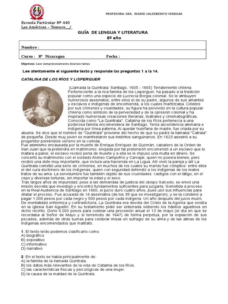 Guia Lengua y Literatura 09-10 | PDF