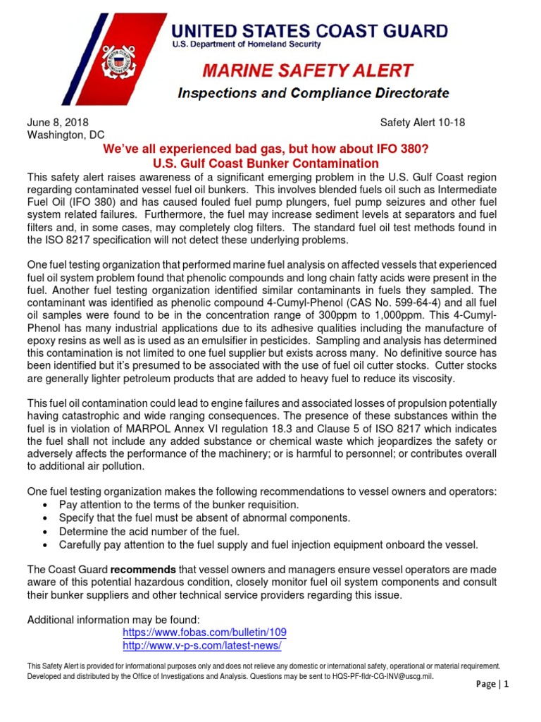 We've All Experienced Bad Gas, But How About IFO 380? U.S. Gulf Coast ...