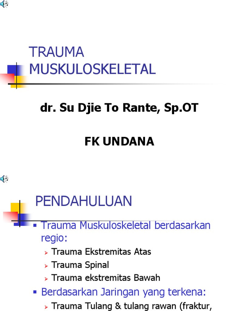 Trauma Muskuloskeletal | PDF