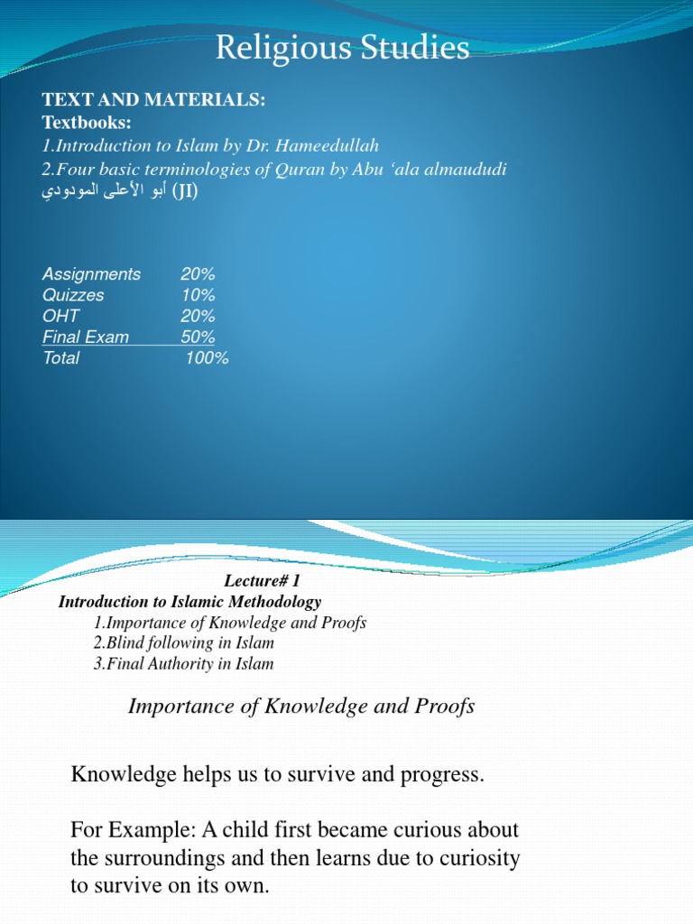 Religious Studies: Text and Materials: Textbooks | PDF | Hadith | Quran