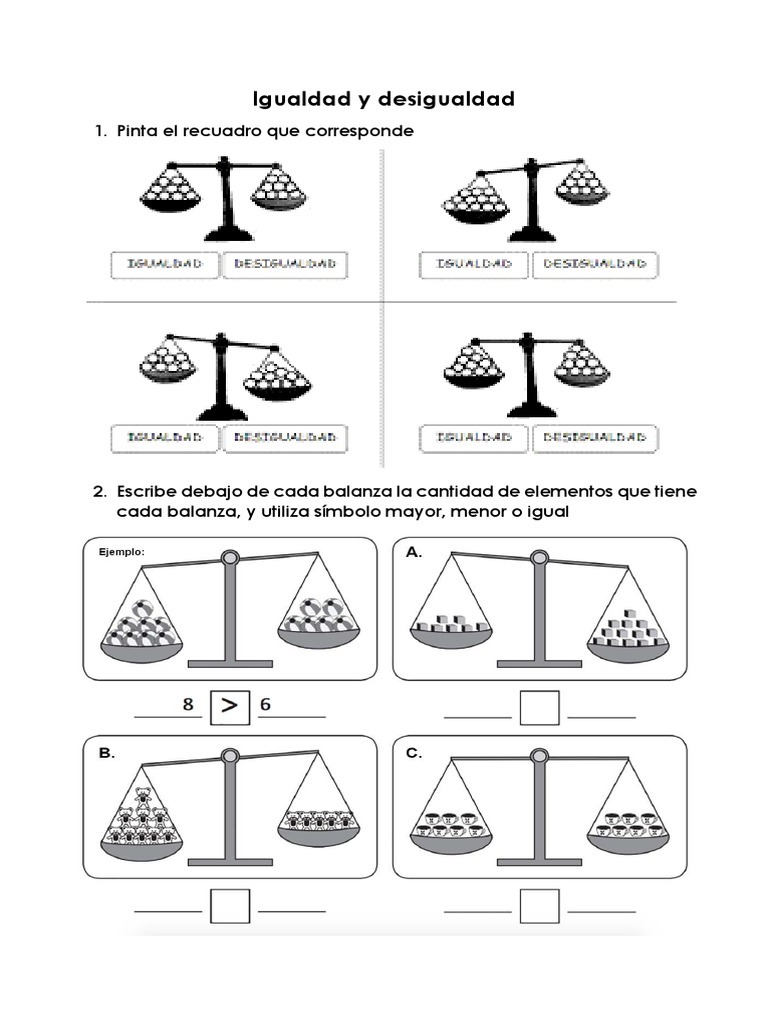 Igualdad y Desigualdad | PDF