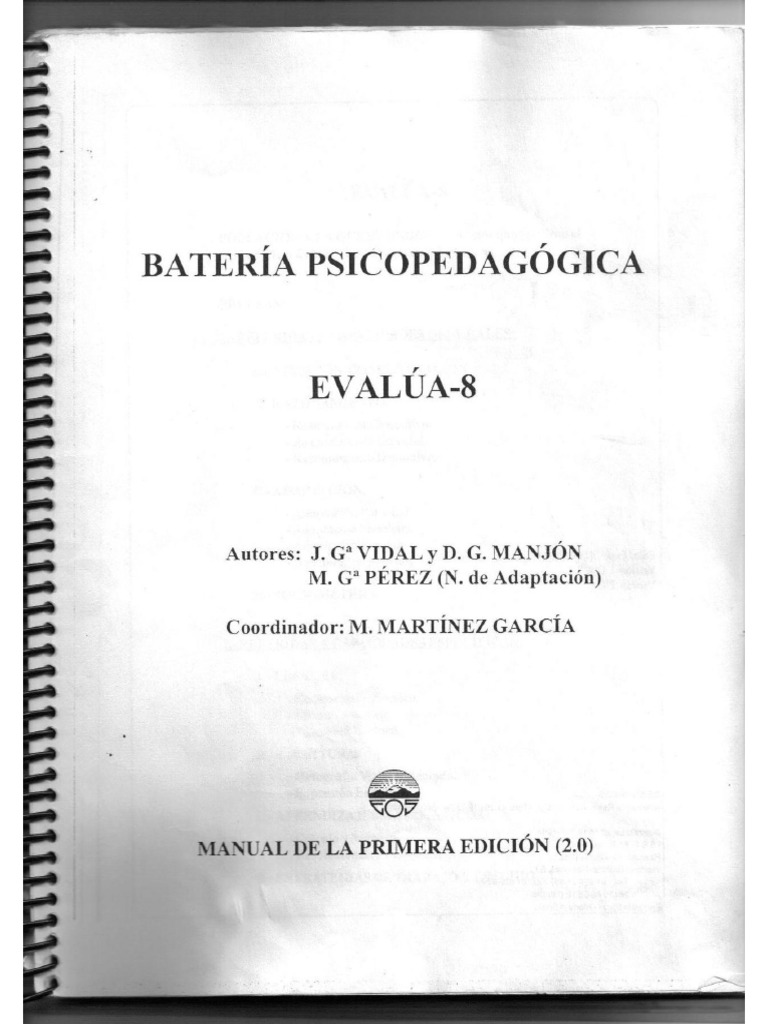 Manual Evalua 8 Verion 2.0 PDF | PDF
