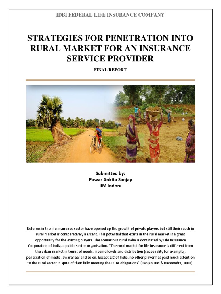 Rural Market Strategies for Insurance | PDF | Life Insurance | Insurance