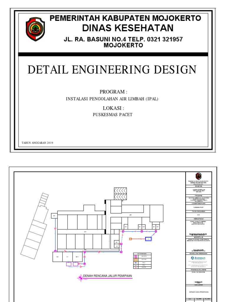Layout IPAL Puskesmas Pacet | PDF