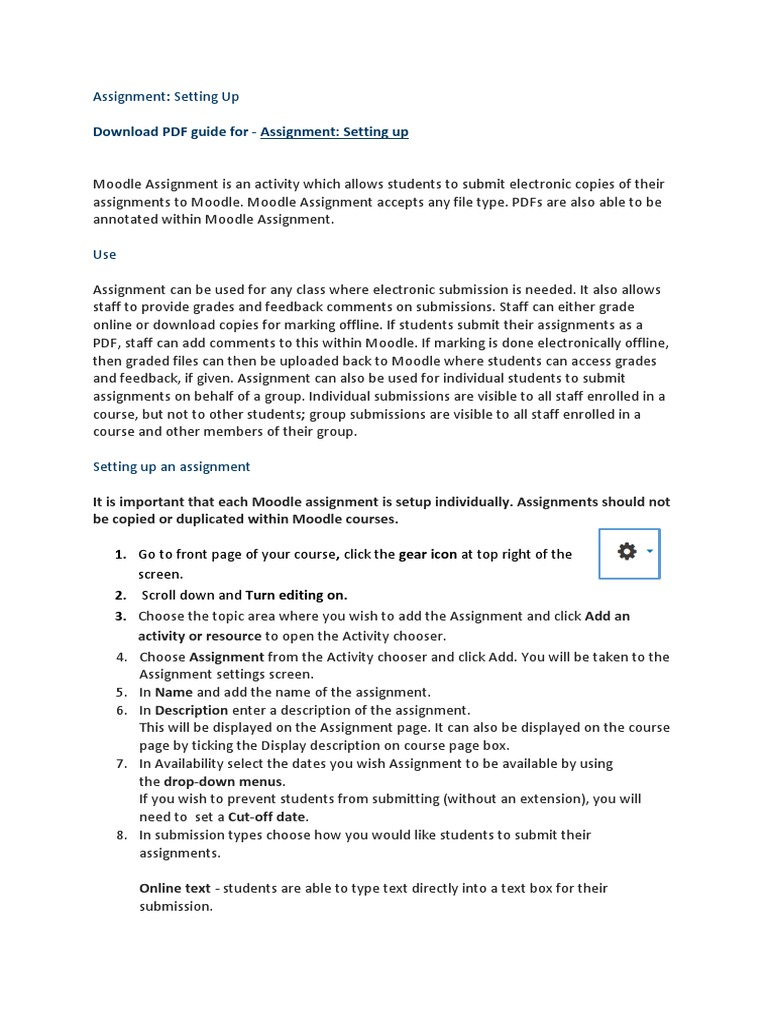 PDF Guide For - Assignment: Setting Up | PDF | Software | Computing