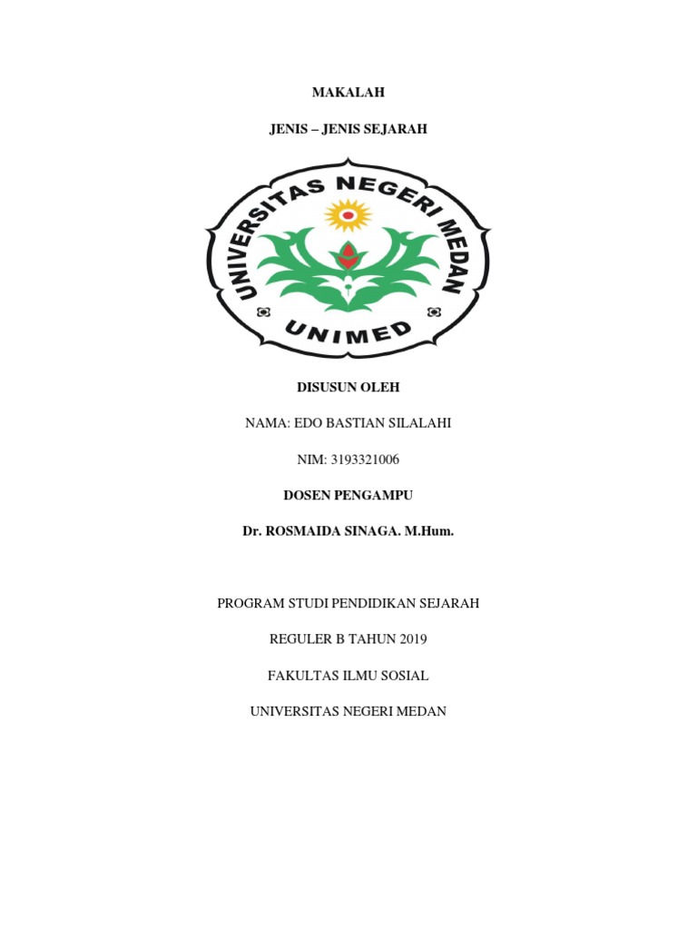 Jenis - Jenis Sejarah | PDF Jenis - Jenis Sejarah | PDF