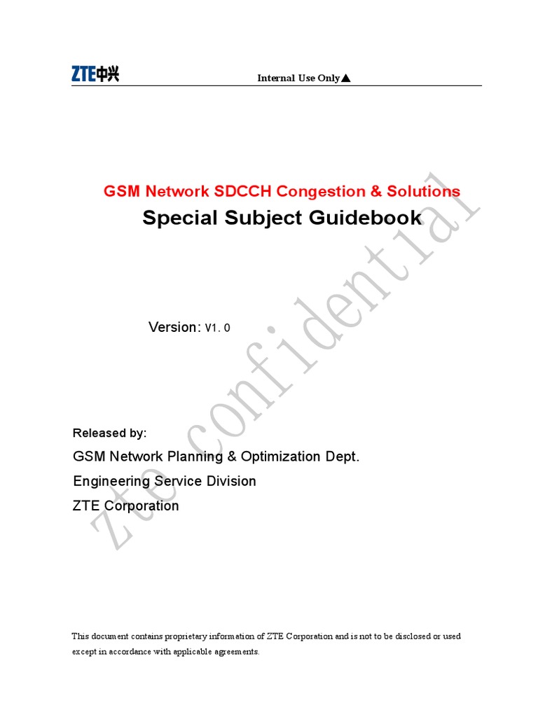 Gsm P O Sdcch Congestion Solutions V1 0 Pdf Network Congestion