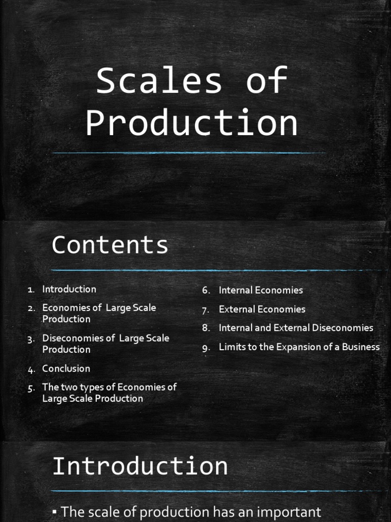 Scales of Production | PDF | Average Cost | Economics