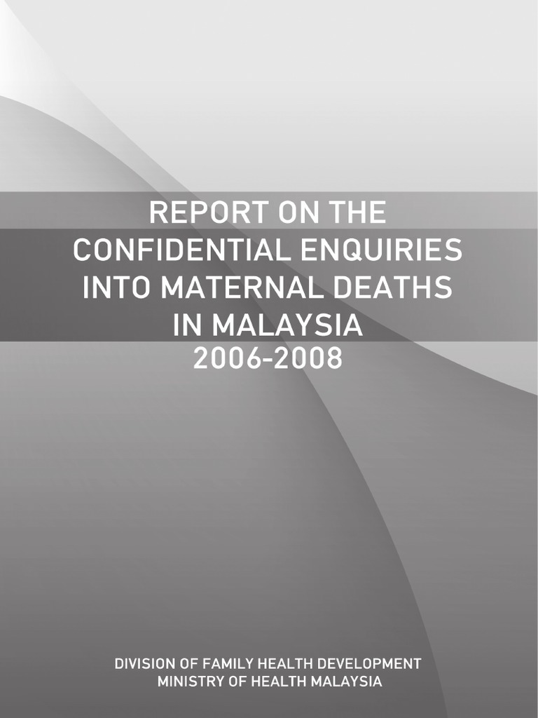 Maternal Mortality Analysis 2006-2008 | PDF | Maternal Death | Childbirth