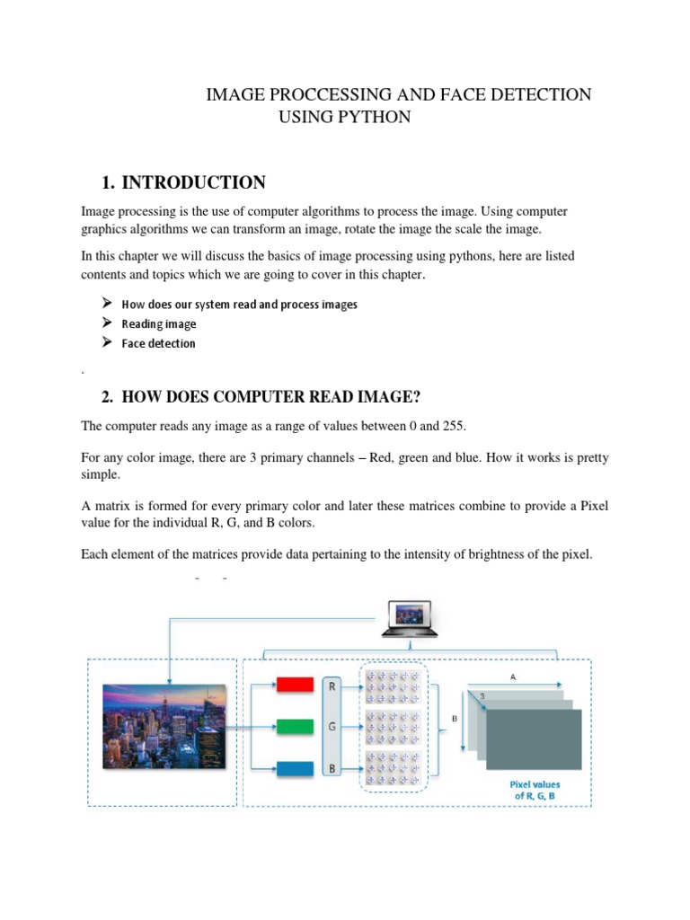 Image Proccessing Using Python Pdf Matrix Mathematics Python Programming Language 0527