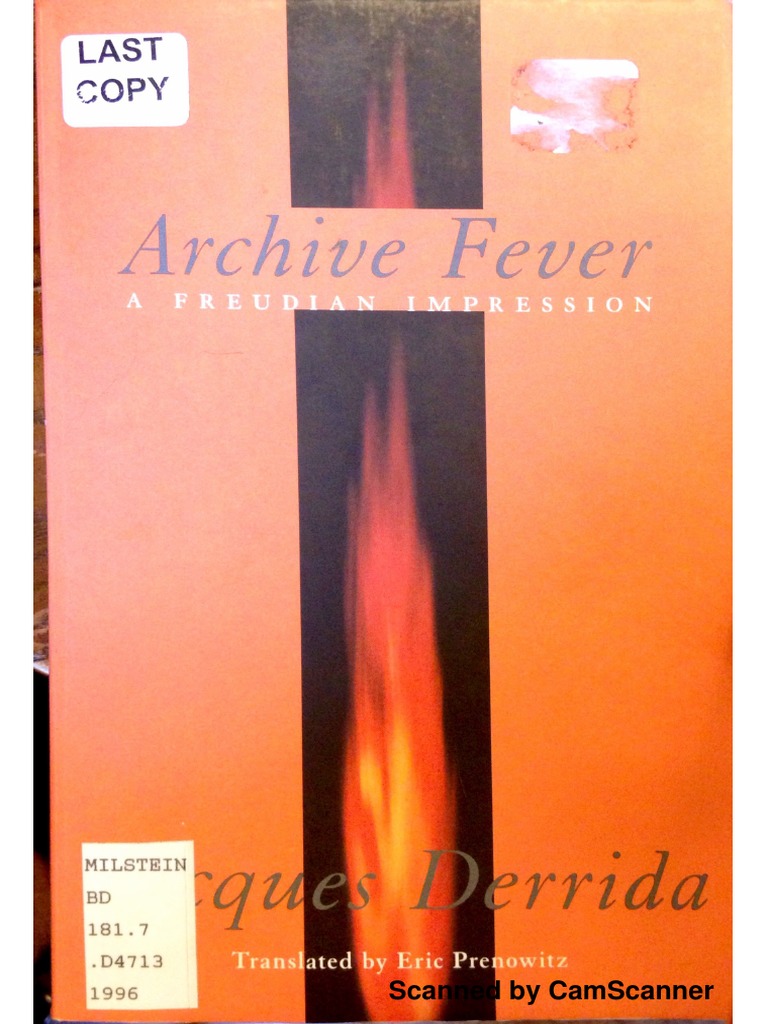 Archive Fever Pdf