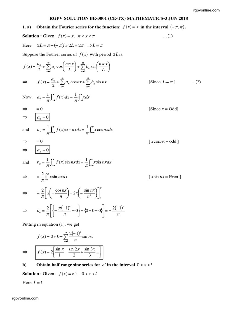 Fourier Transform of Unit Step Function | PDF | Sine | Trigonometric ...