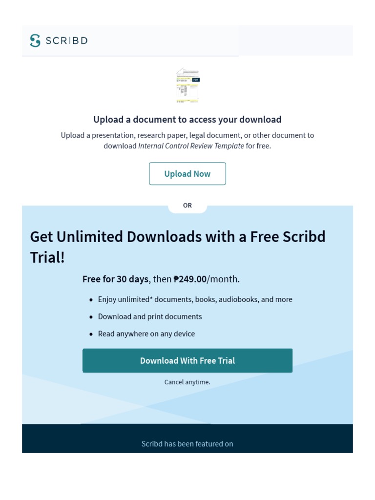 Choose A Plan - Scribd | PDF