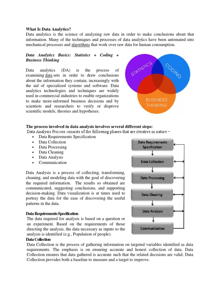 Basics of Data Analytics | PDF | Data Analysis | Analytics