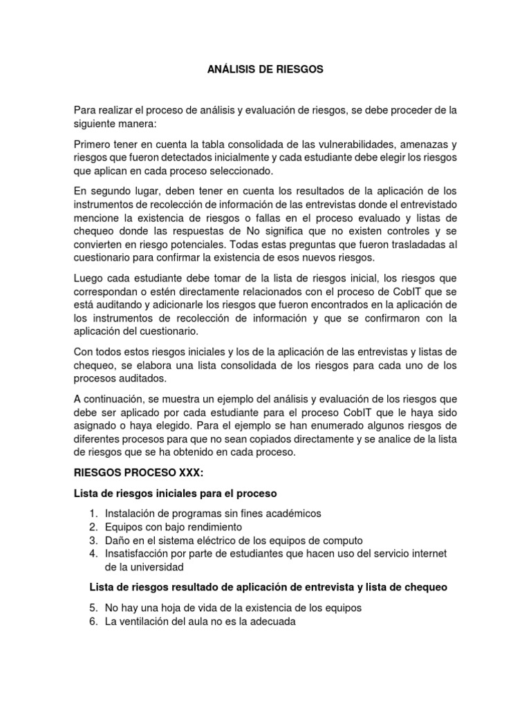Ejemplo de Análisis y Evaluación de Riesgos 2019 II | PDF | Riesgo | Color