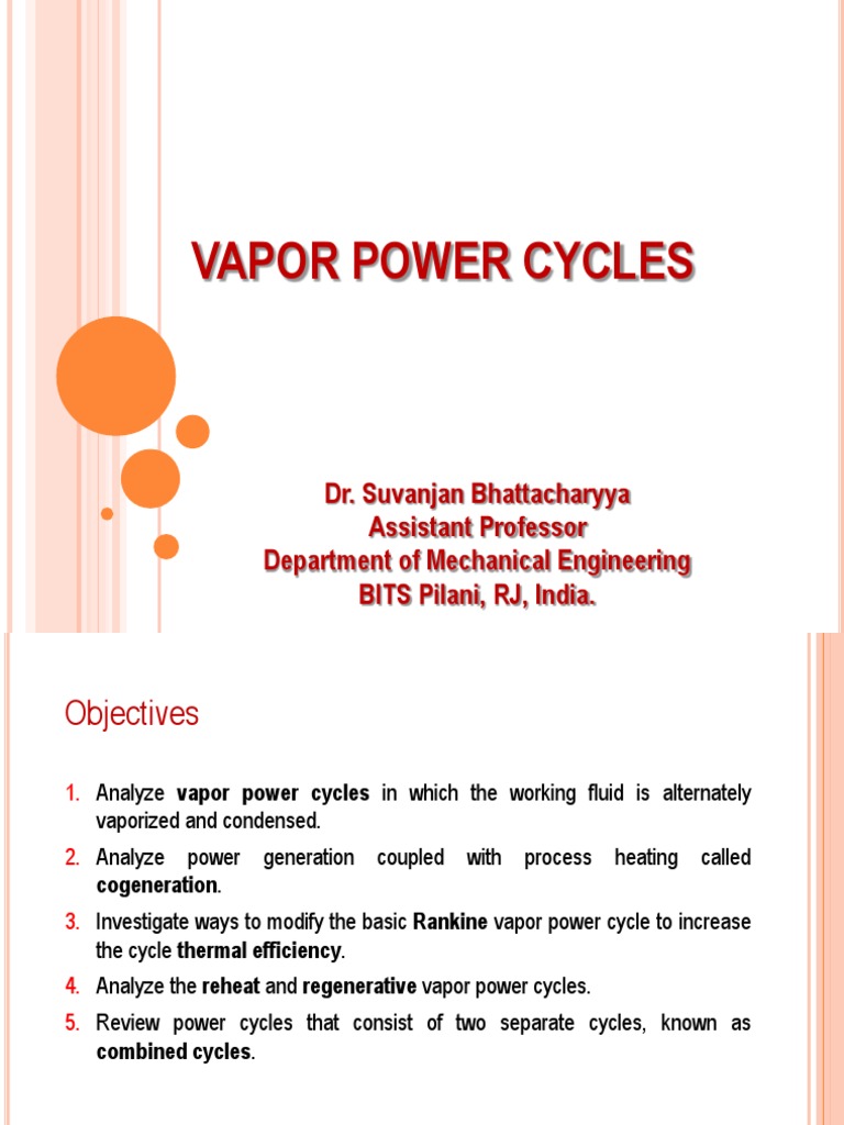 Vapor Power Cycles PDF | PDF | Boiler | Energy Conversion
