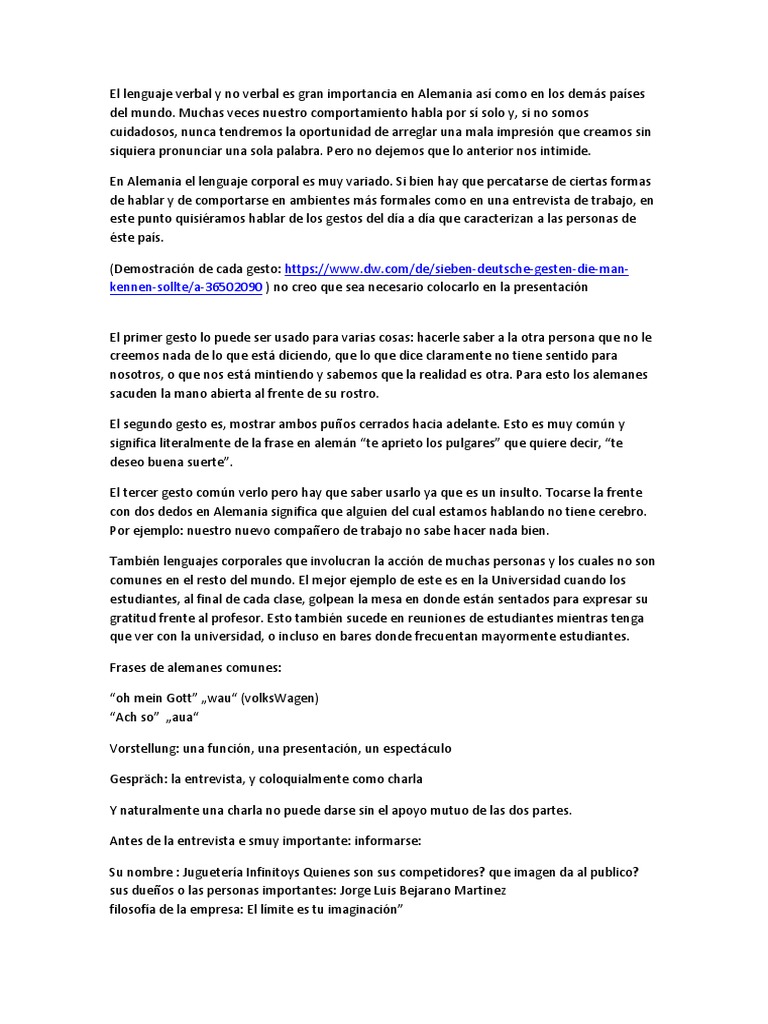 Gestos y lenguaje en Alemania | PDF | Ciencia cognitiva | Idiomas