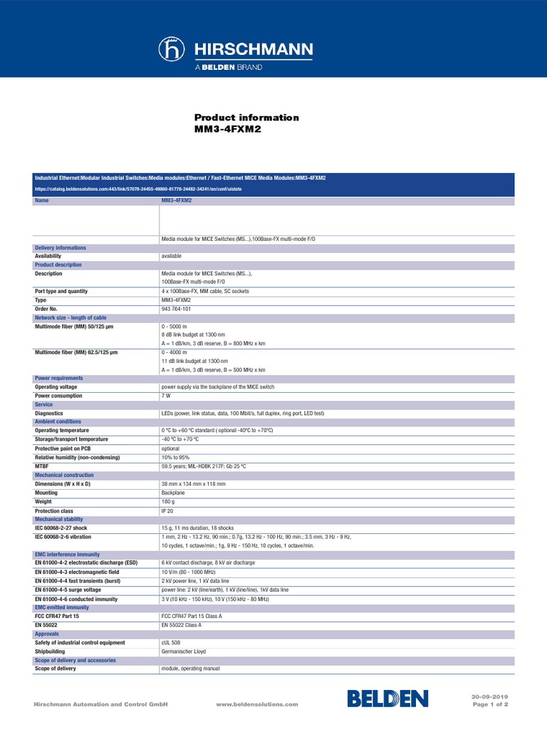 MM3 4FXM2 | PDF | Electromagnetic Compatibility | Telecommunications ...