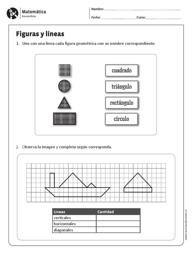 Geometria Tipos de Lineas y Figuras Geometricas PDF | PDF