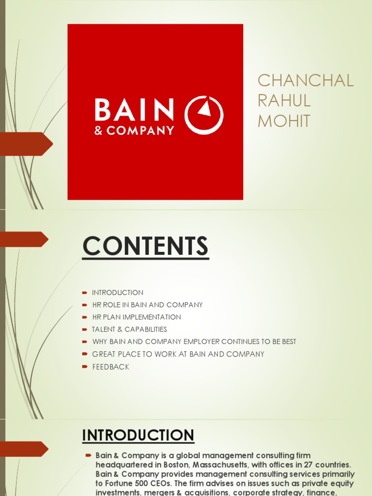 Bain and Company | PDF | Employment | Business