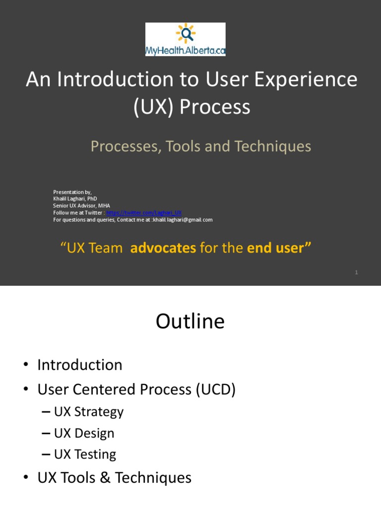Introduction To UX Design | Download Free PDF | Usability | User Experience