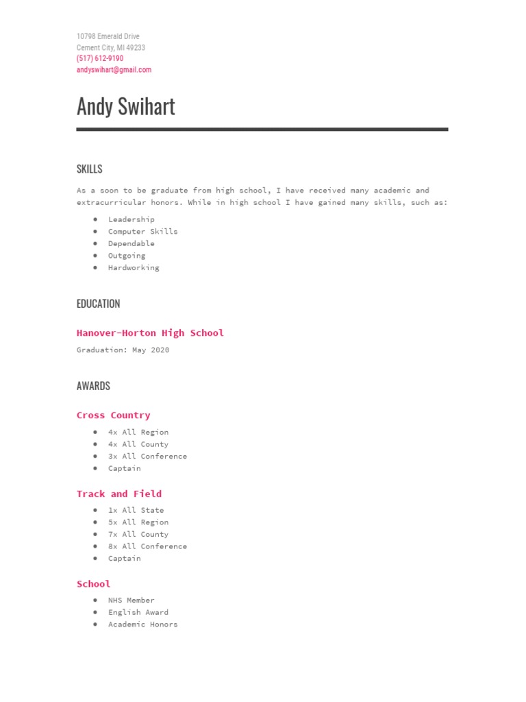 Resume Senior Trans | PDF