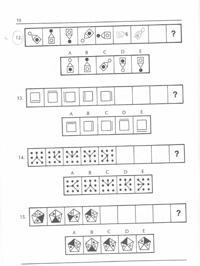 Ejercicios de Razonamiento Abstracto PDF | PDF