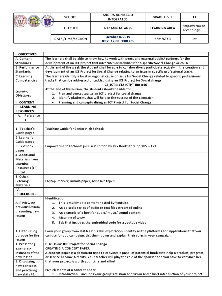 ICT Project Planning for Social Change | PDF | Educational Technology ...