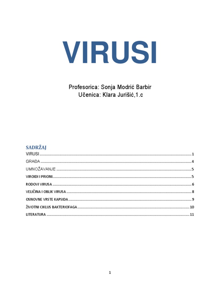Virusi | PDF