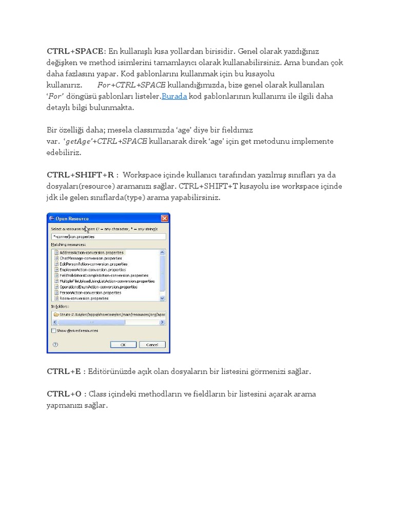 Eclipse Kisayollari | PDF