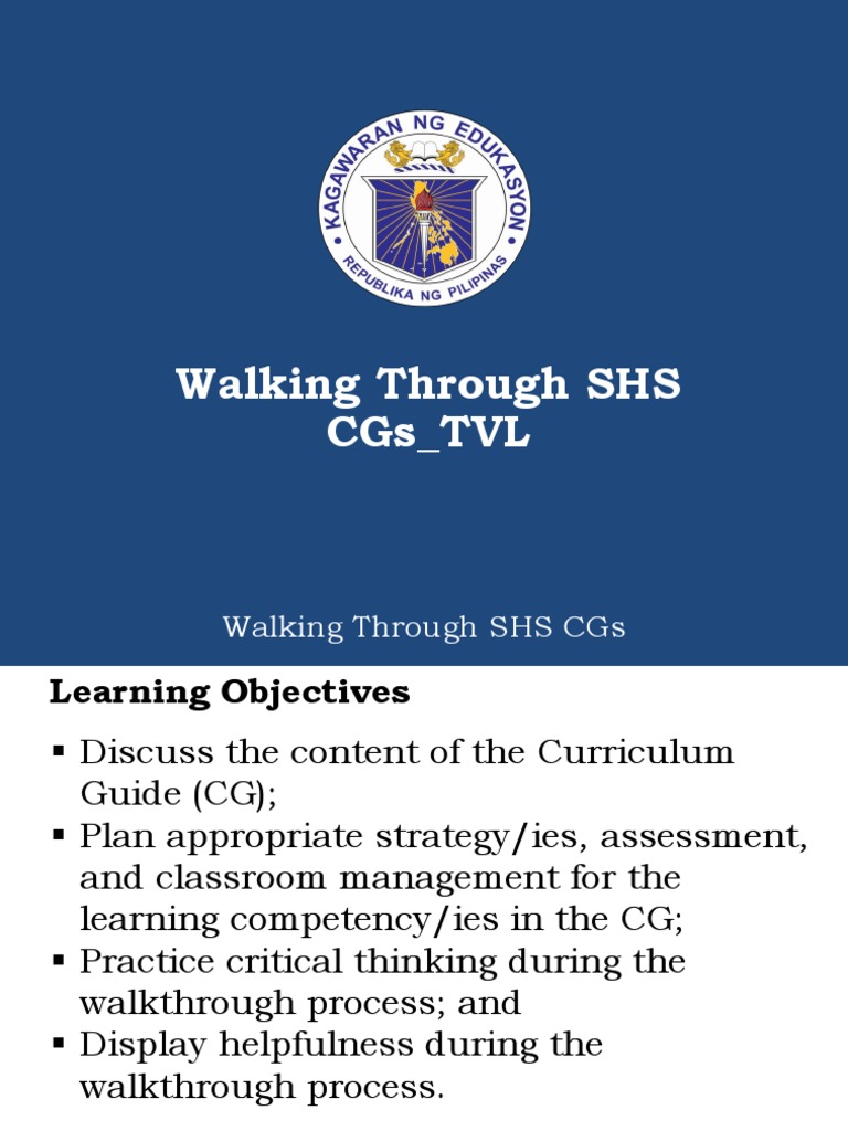 Walk Through Grade 11 - CG - TVL | Download Free PDF | Question ...