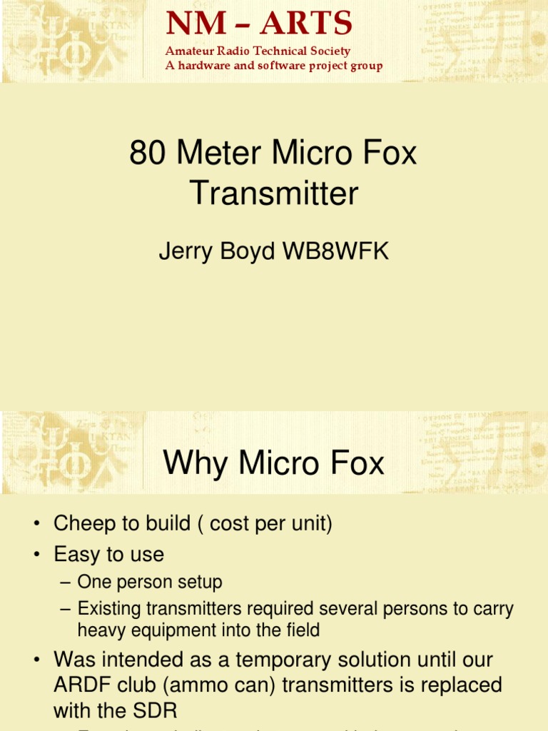 80 Meter Micro Fox Transmitter | Download Free PDF | Random Access ...