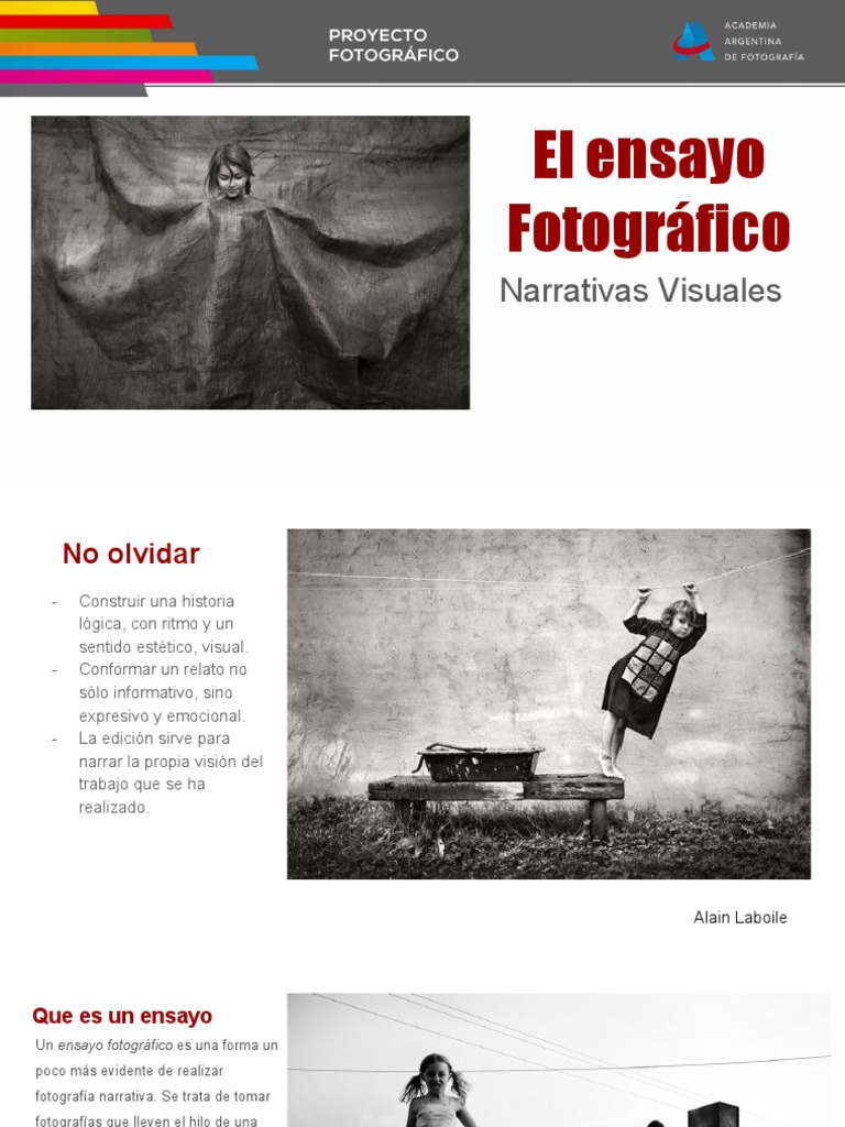 El Ensayo Fotográfico I | Descargar gratis PDF | Ensayos