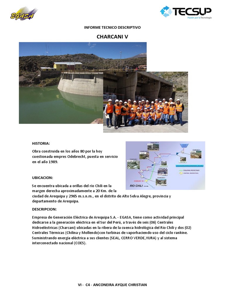 Informe Tecnico Descriptivo Charcani V | PDF | Ingeniería mecánica | Energía y recursos