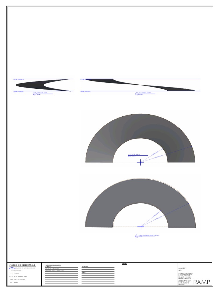 Ramp Design Drawings | PDF