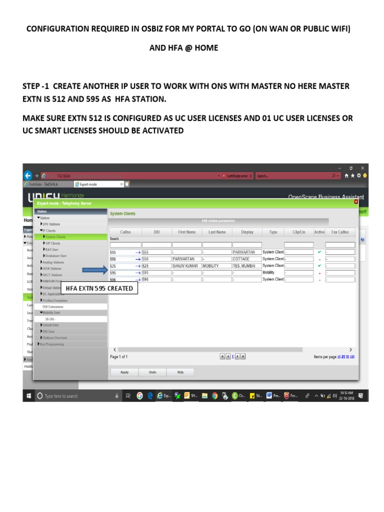 Confogration of HFA @home and My Portal To Go From Internet | PDF ...