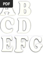Moldes de Letras para Imprimir | PDF | Hogar, jardinería y bricolaje