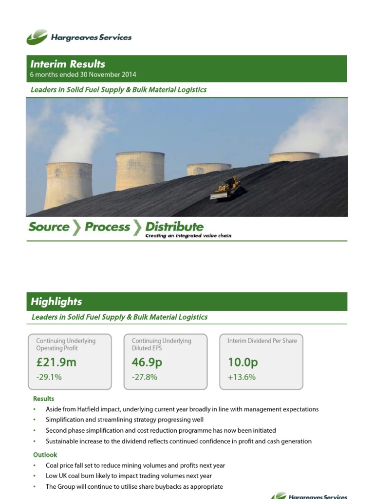 H1 2015 Presentation PDF | PDF | Goodwill (Accounting) | Income Statement