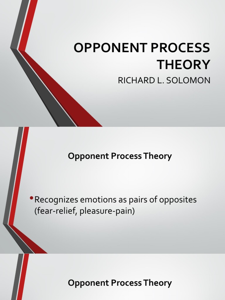 Opponent Process Theory | PDF | Feeling | Emotions