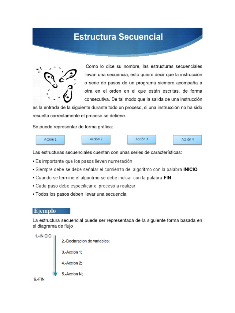 Estructuras Secuenciales | PDF | Algoritmos | Programa de computadora