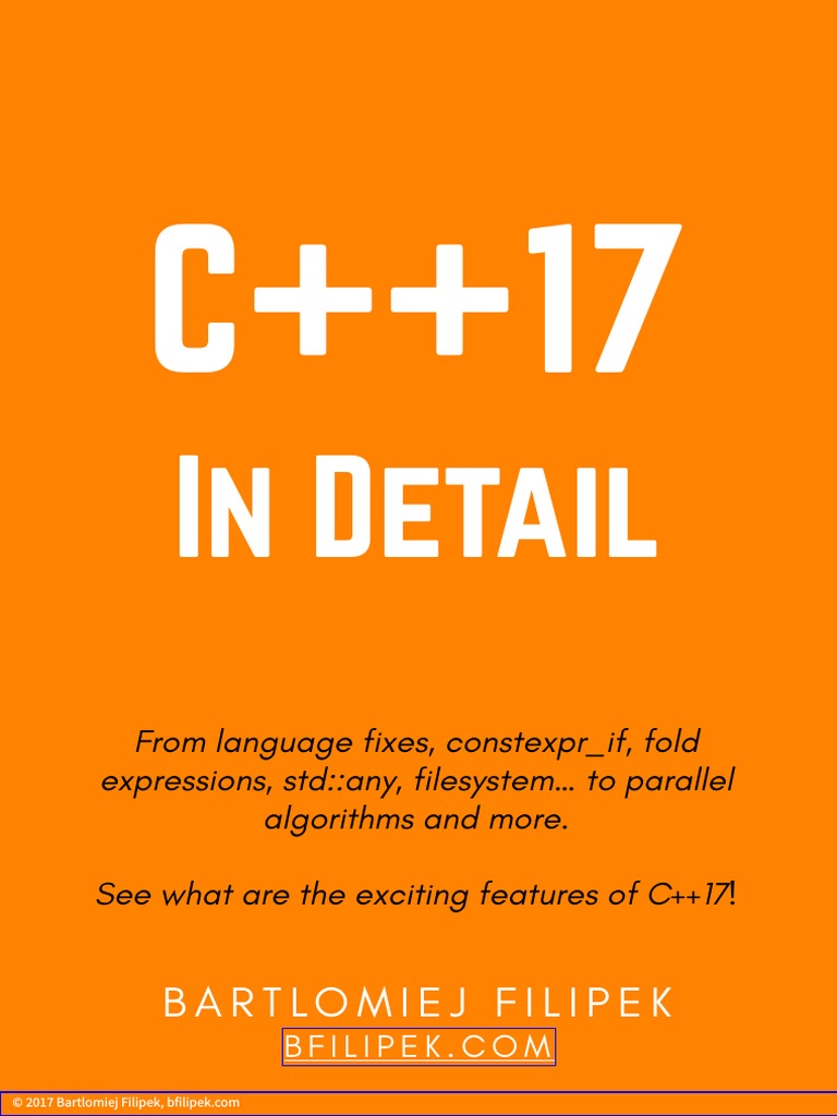 CPP 17 Detail | PDF | Parameter (Computer Programming) | C++