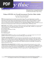 Spices Tool | PDF | Geriatrics | Gerontological Nursing